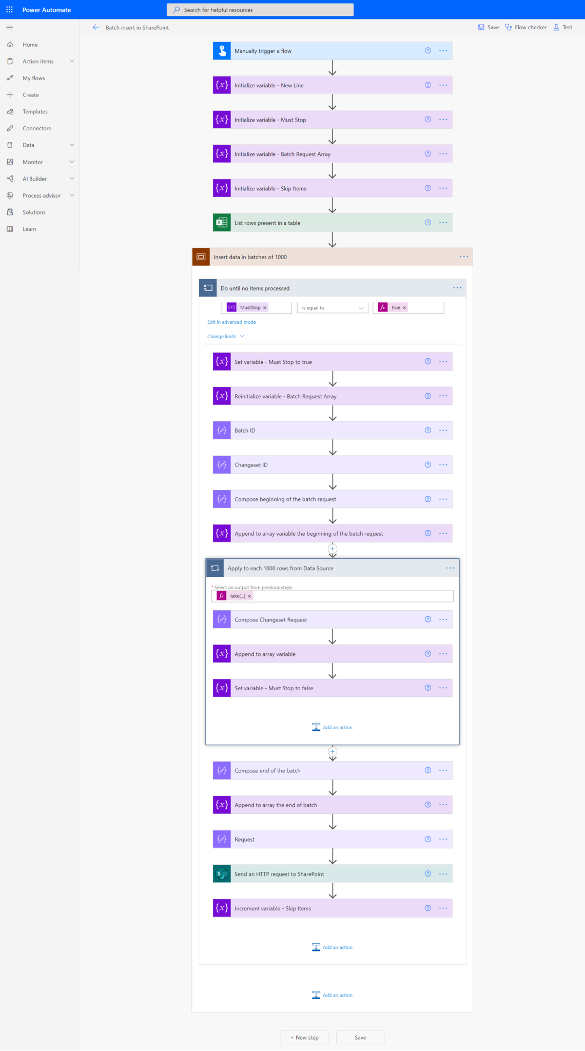 Batch Insert Items In Sharepoint With Power Automate Wiliammbrs Blog